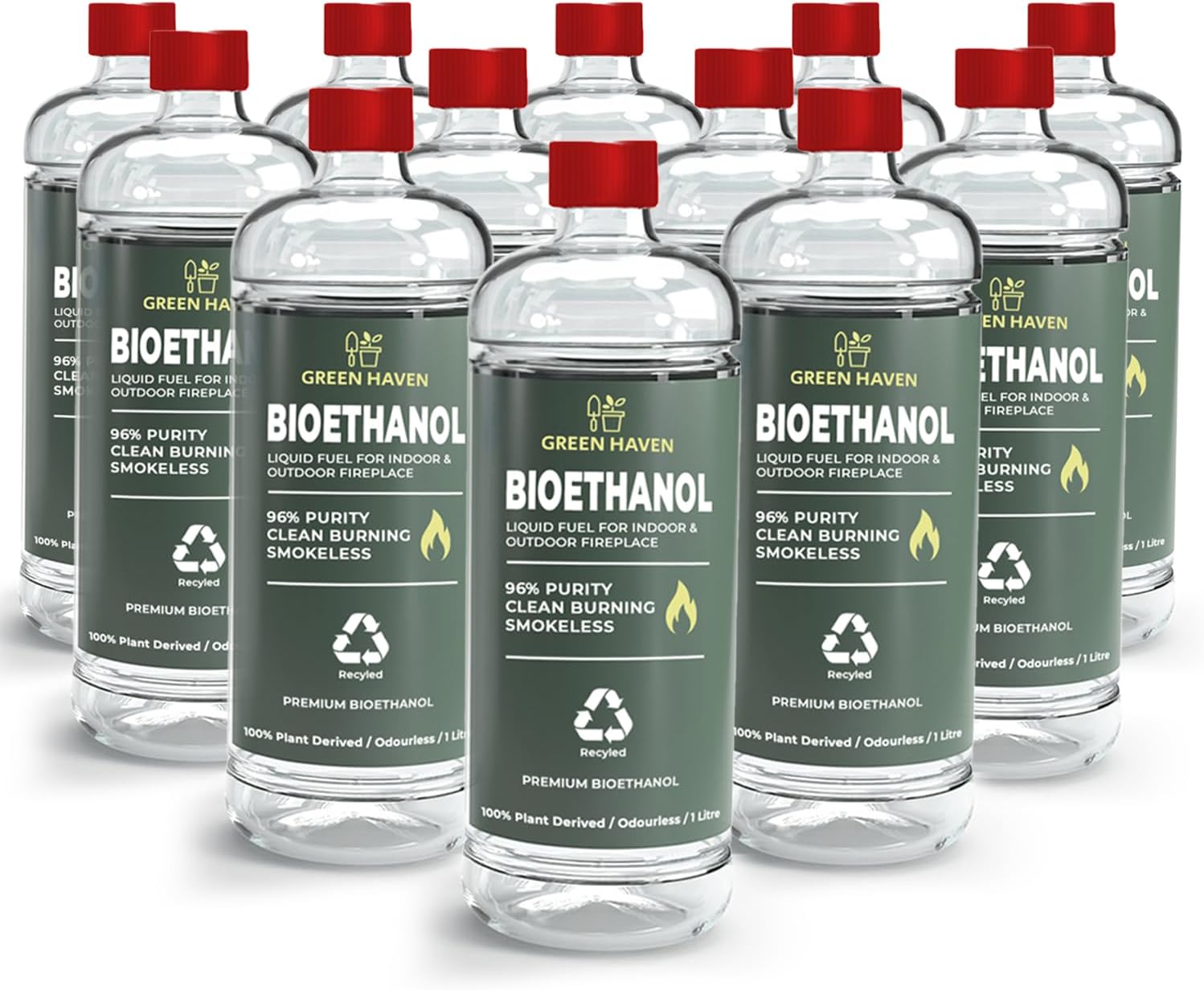 GREEN HAVEN Premium Bioethanol Fuel – Bio Ethanol Liquid Fuel for Fires ...