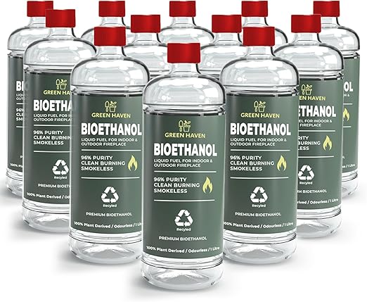 GREEN HAVEN Premium Bioethanol Fuel – Bio Ethanol Liquid Fuel for Fires ...
