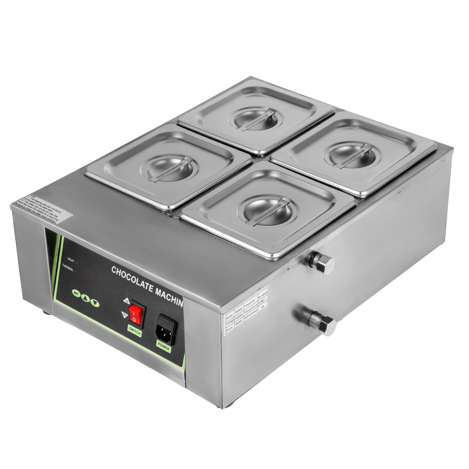 Buy MosaicAL 8KG Electric Chocolate Machine 4 Melting Pots 17.6LB ...