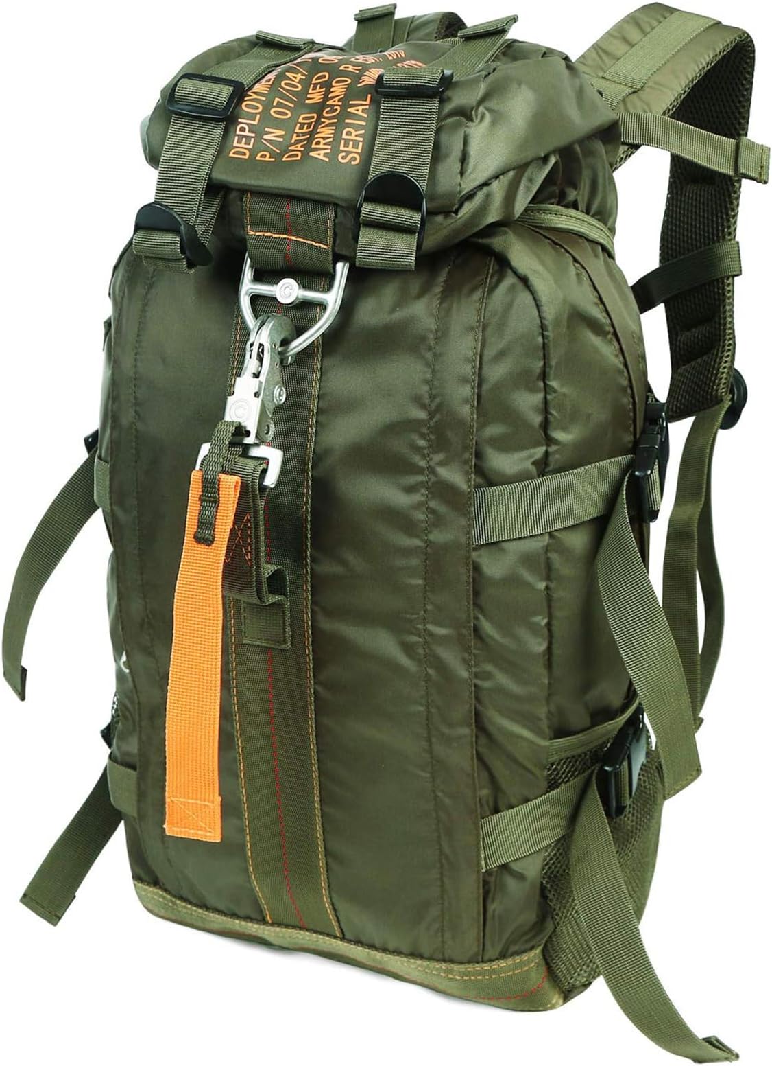 Tactical Backpack Flight Parachute Pack Large Lightweight Travel ...