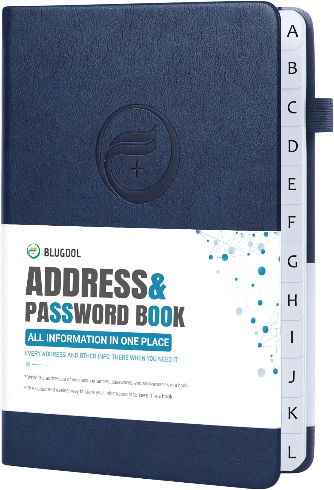 Amazon.com : Address Book with Alphabetical Tabs, Hardcover Password ...