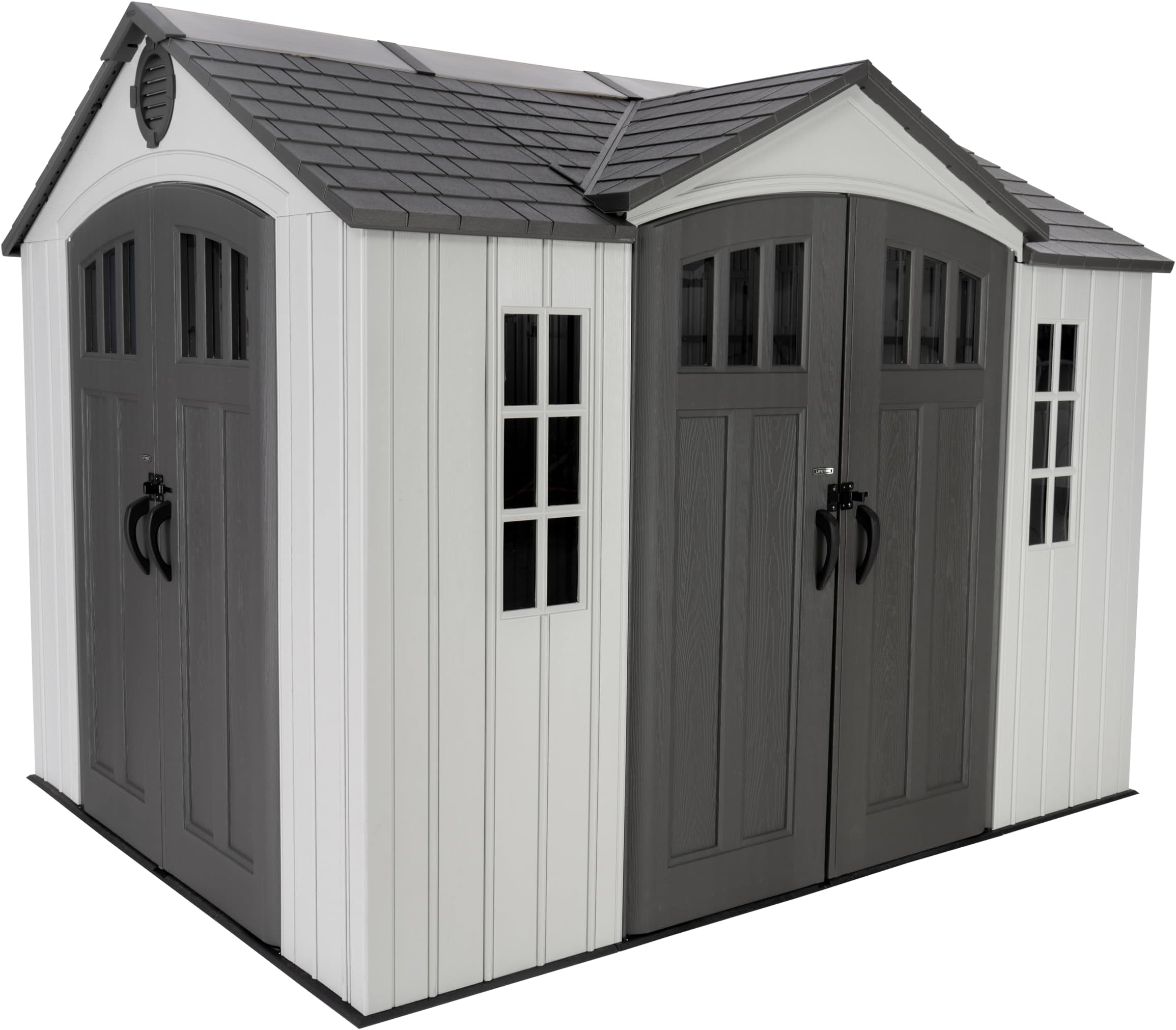 Amazon.com : Lifetime 60202 8 x 10 Ft. Outdoor Storage Shed, Gray ...
