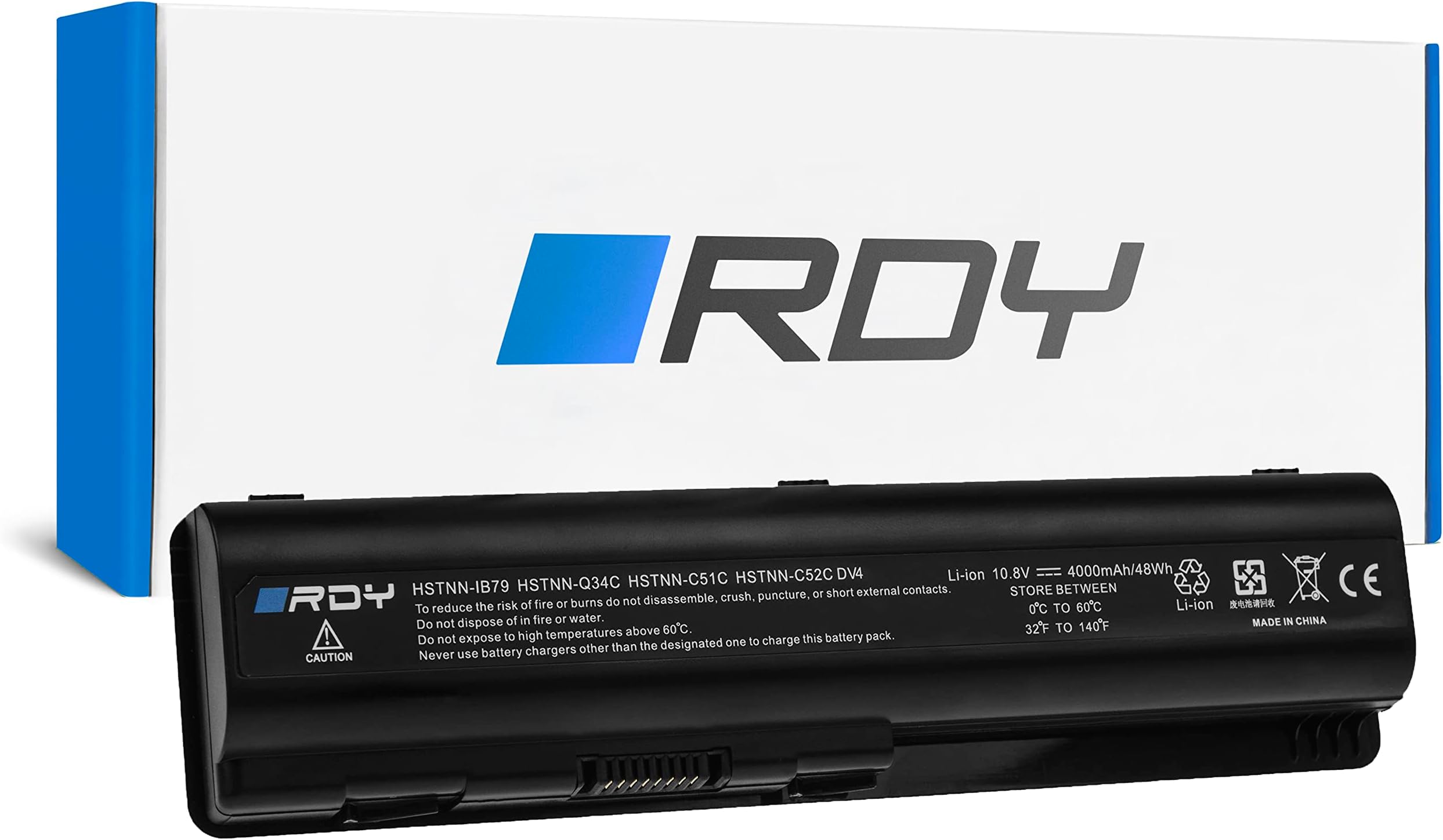 RDY Batteria EV06 HSTNN-CB72 HSTNN-LB72 HSTNN-UB72 484170-001 per HP ...