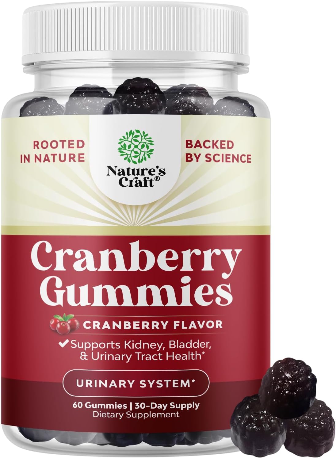 Amazon.com: Nature's Way CranRx Cranberry Gummies, Urinary Tract Health ...