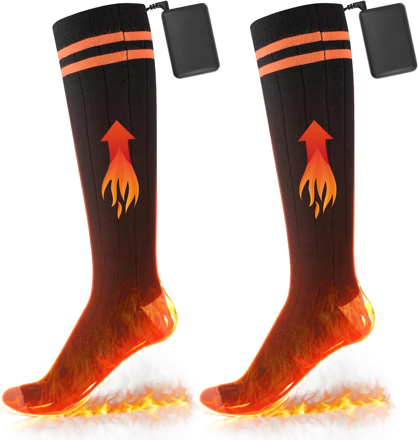 Comius Sharp Heated Socks, Rechargeable Heated Socks with 2 x 5000 mAh ...