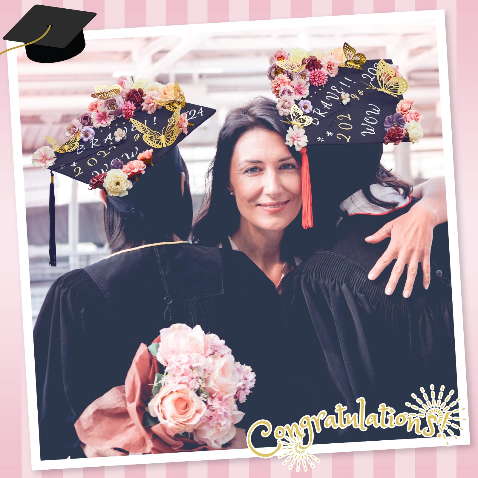 Snapklik.com : Hanaive 76 Pcs Handmade Graduation Cap Decoration Kit ...
