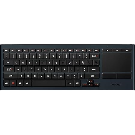 Amazon.com: Logitech K830 Illuminated Living-Room Wireless Keyboard and ...