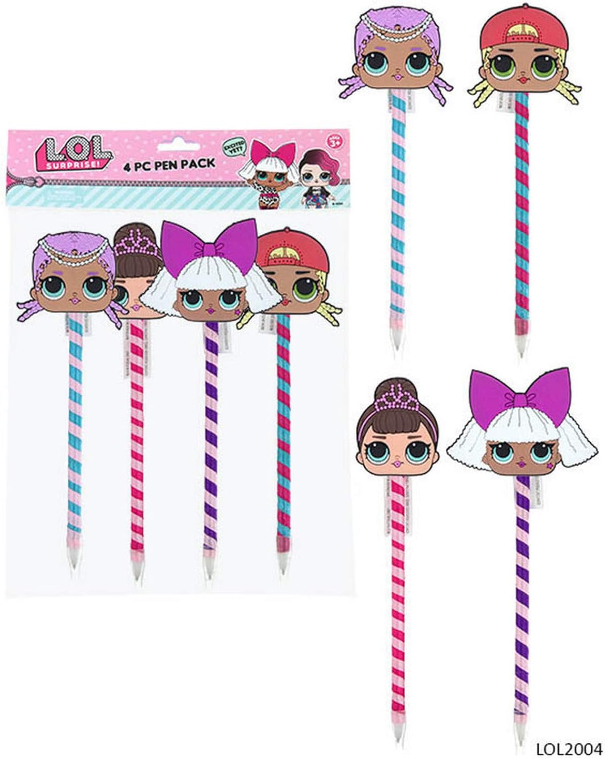 Amazon.com: LOL Surprise Party Supplies, 4PC Silicone Pens for an LOL ...
