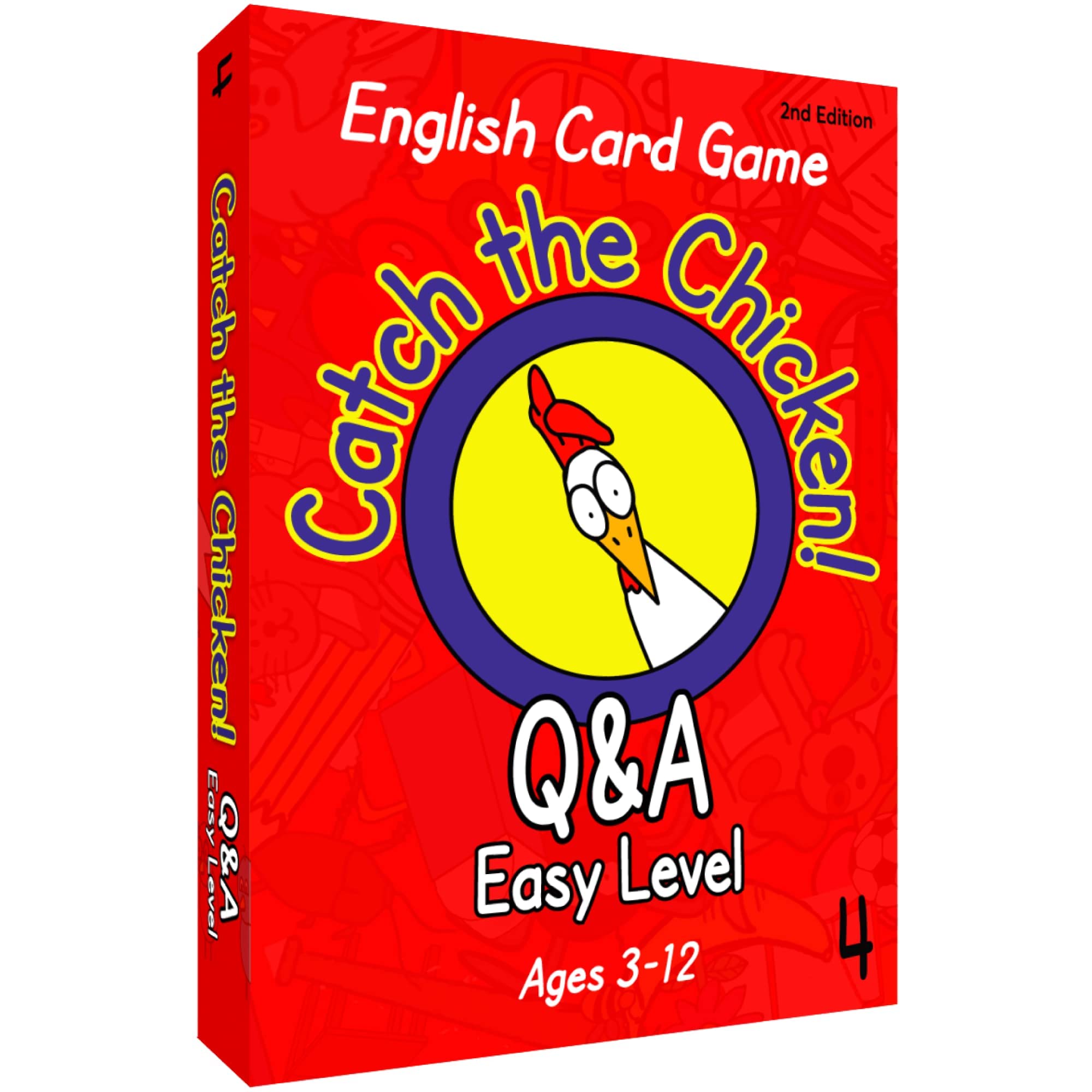Amazon.co.jp: Catch The Chicken English Card Game Q&A Easy Level ...