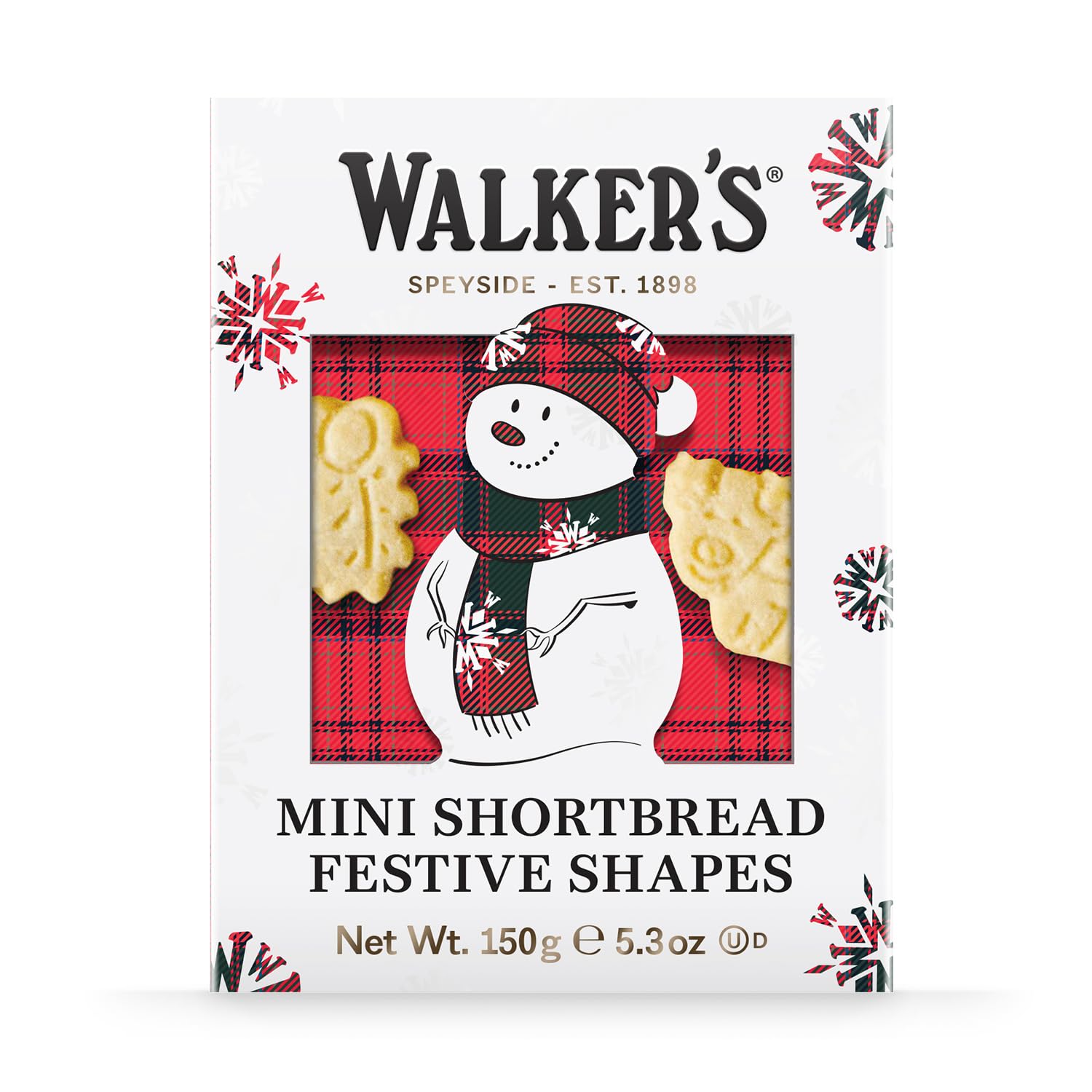 Amazon.com: Walker’s Assorted Mini Shortbread Cookies in Festive Shapes ...