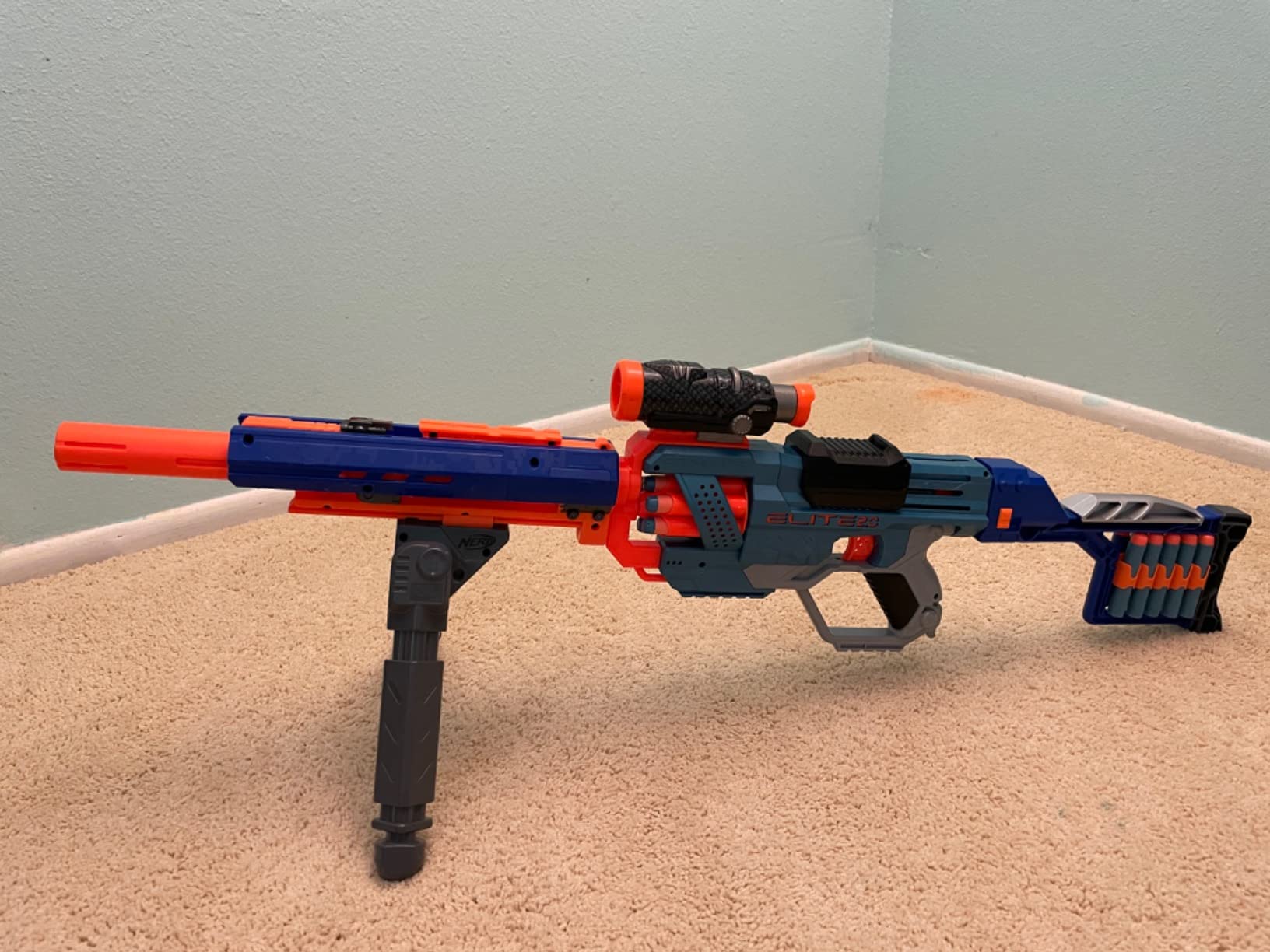 $4/mo - Finance Nerf Elite 2.0 Commander RD-6 Dart Blaster, 12 Nerf ...