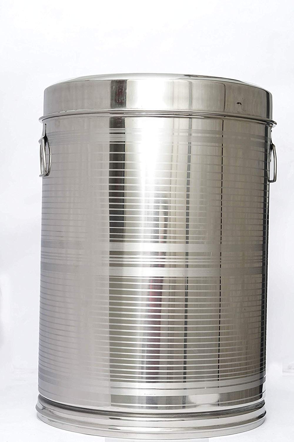Buy VK Stainless Steel Drum/Kothi For Storing Water/Grains/Rice (50 Kg ...