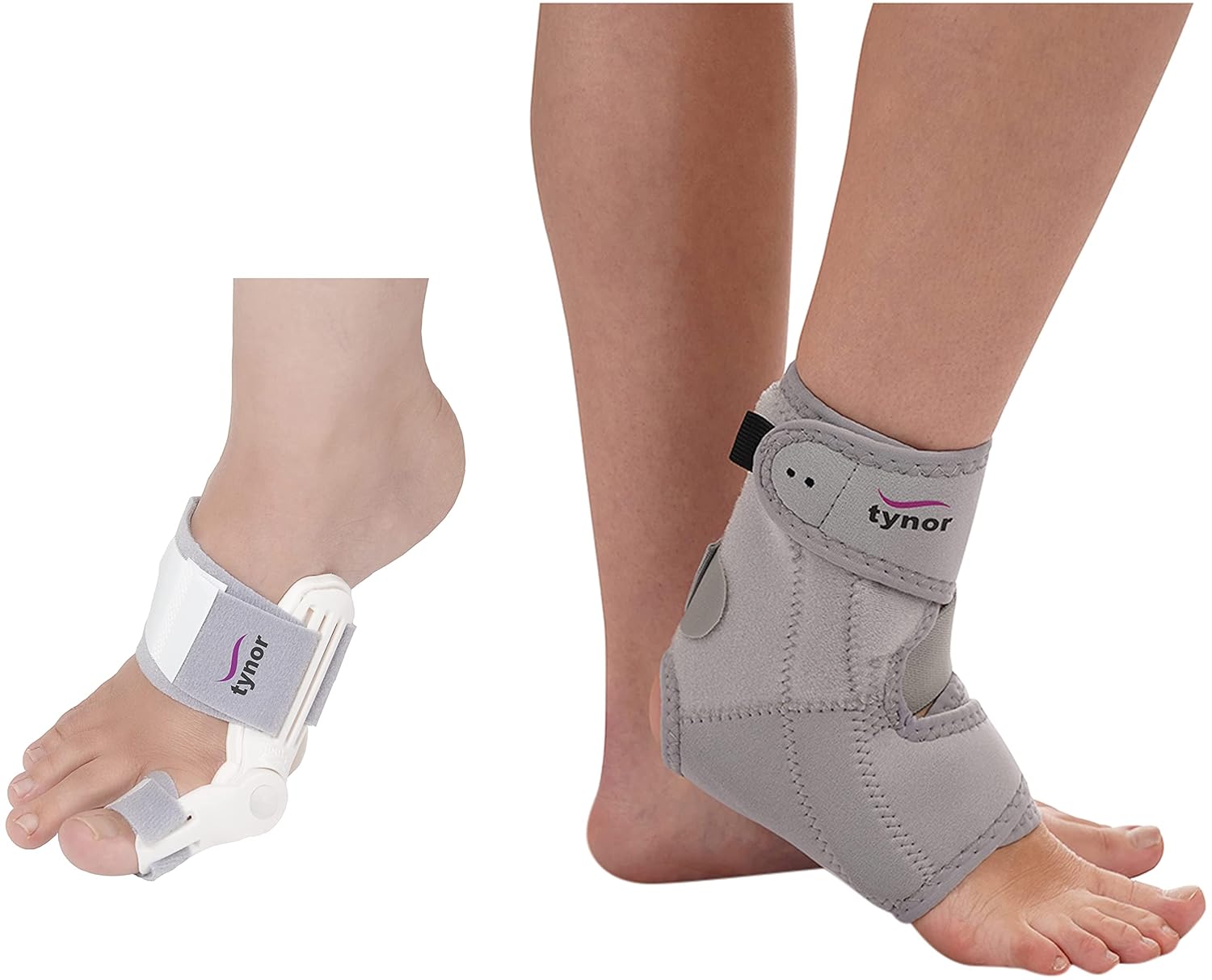 TYNOR Ankle Support (Neo), Grey, Universal Size, 1 Unit Bunion Splint ...