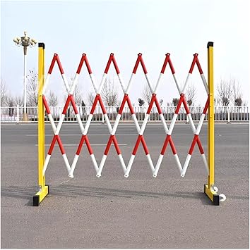 WUZM Retractable Traffic Barricade Mobile Parking Barrier Concertina ...