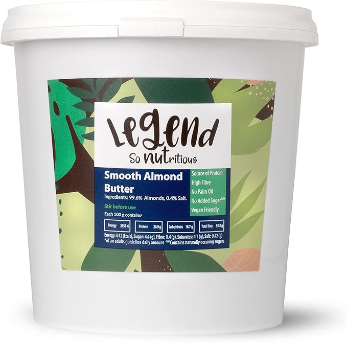 Legend - Smooth Almond Butter (1 kg), Made In The UK, 100 Percent ...