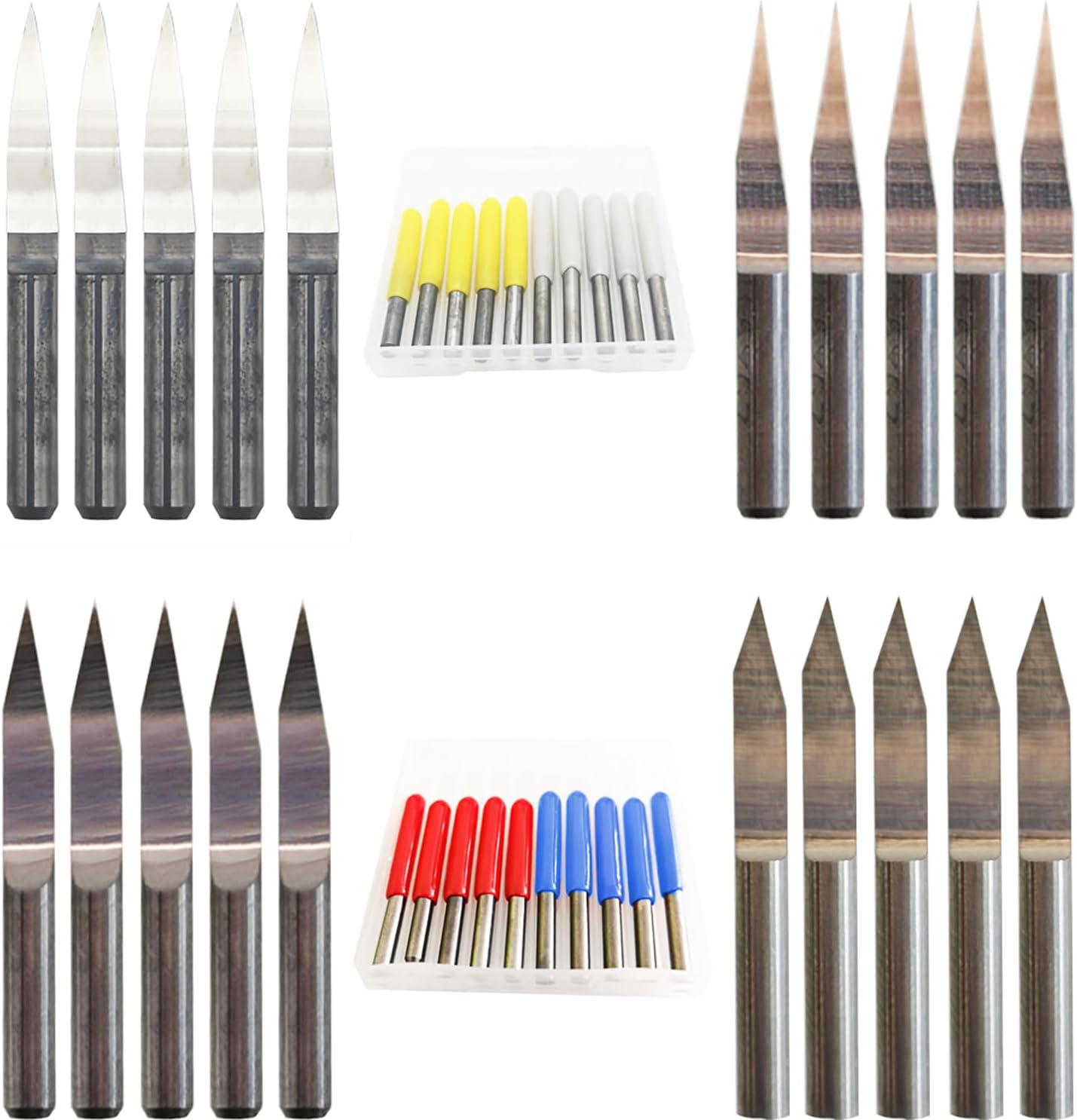 DN 20 Degree 0.1mm Carbide Engraving Bits CNC Router Tool for PCB Board ...