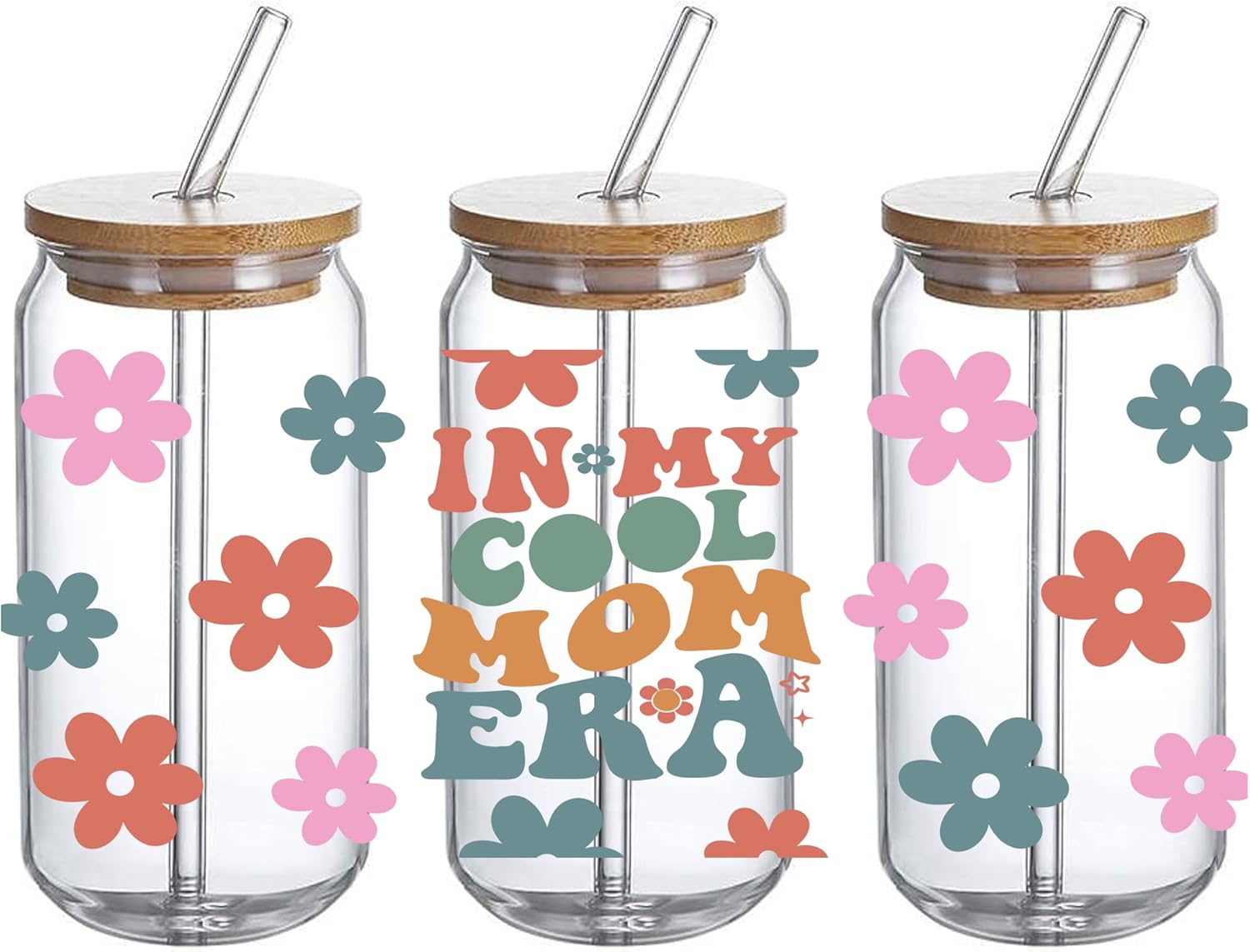 Amazon.com: UV DTF Glass Cup Wrap Transfer - Gift for Mom,Gift for ...