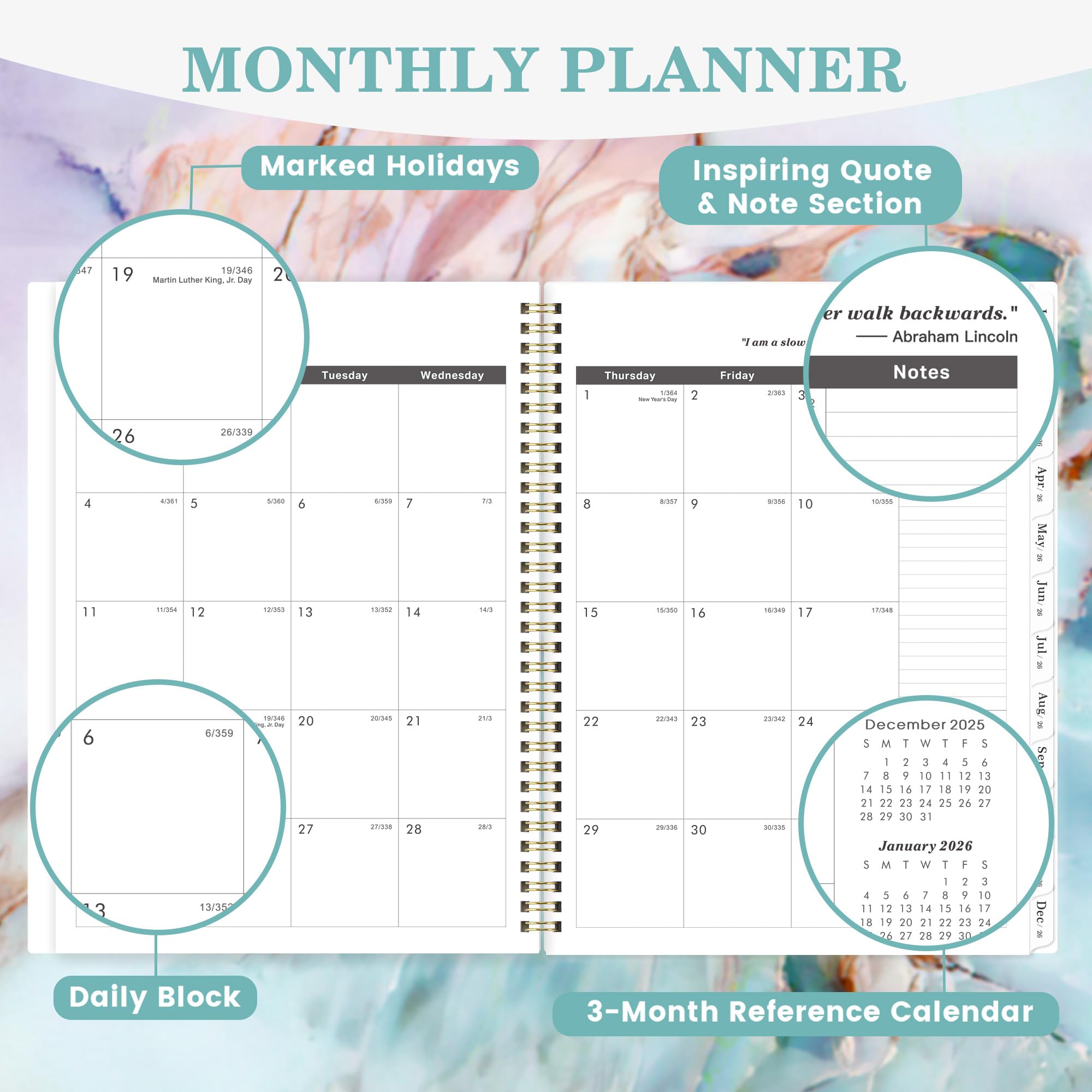 Snapklik.com : 2026-2027 Monthly Planner - Monthly Planner 2026-2027 ...