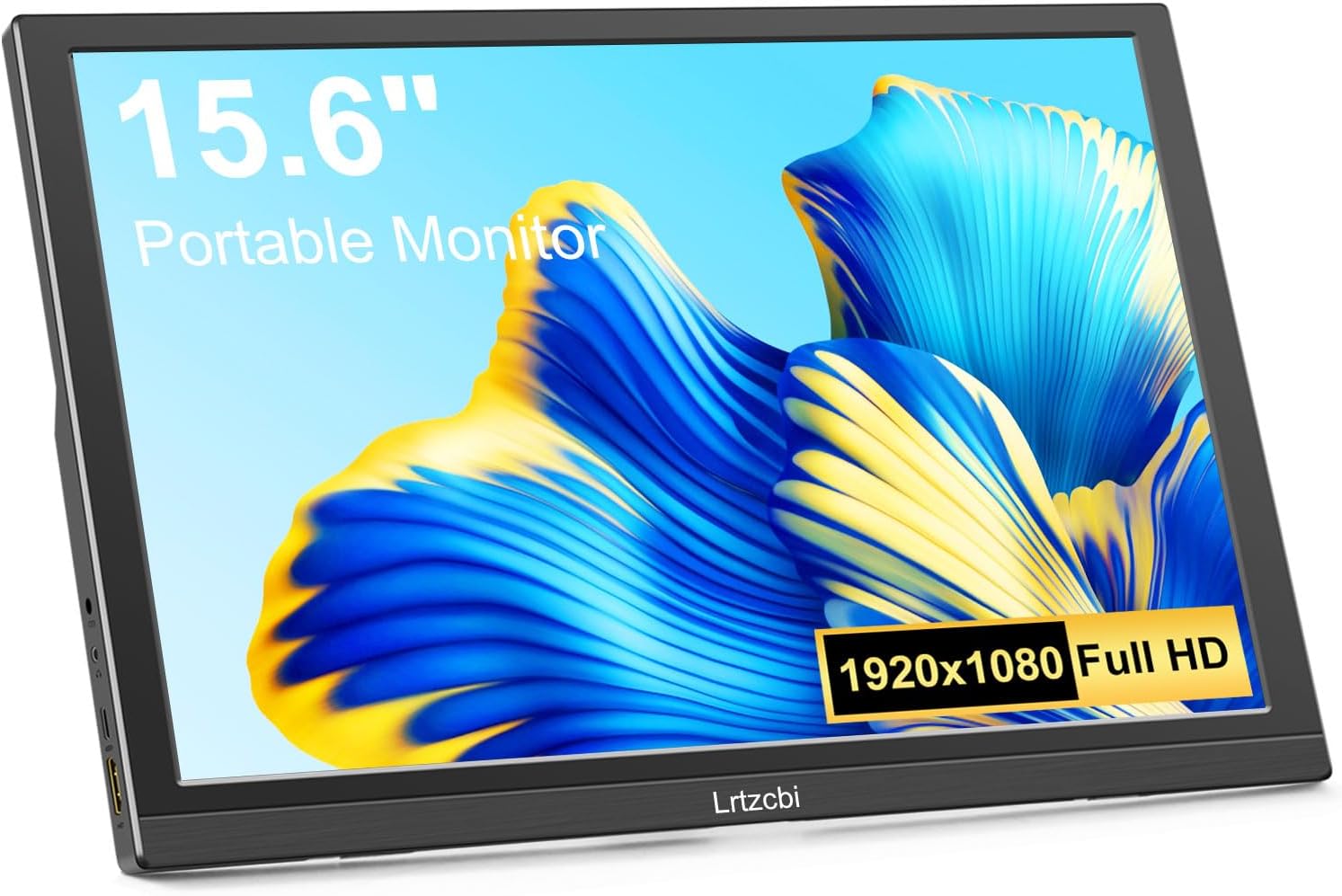Lrtzcbi Portable Monitor 15.6 Inch, 1920x1080P FHD IPS Panel with USB C ...