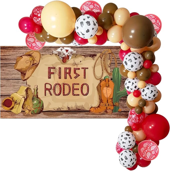 Amazon.com: LLHFLY First Rodeo Party Decorations, 98 Pcs Western Cowboy ...