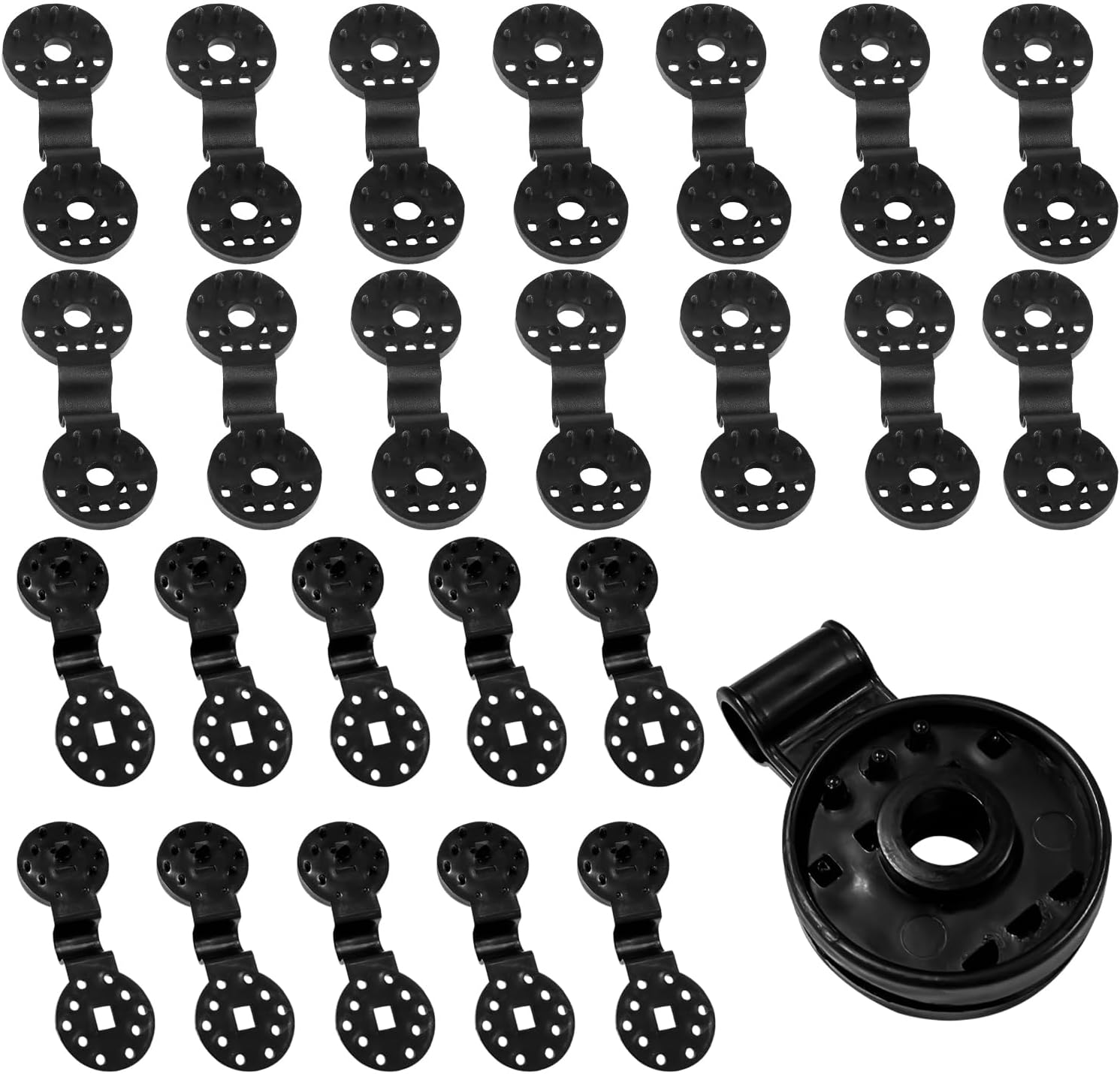 Gardening Naturally Plastic Netting Clips In Black Great For Attaching ...