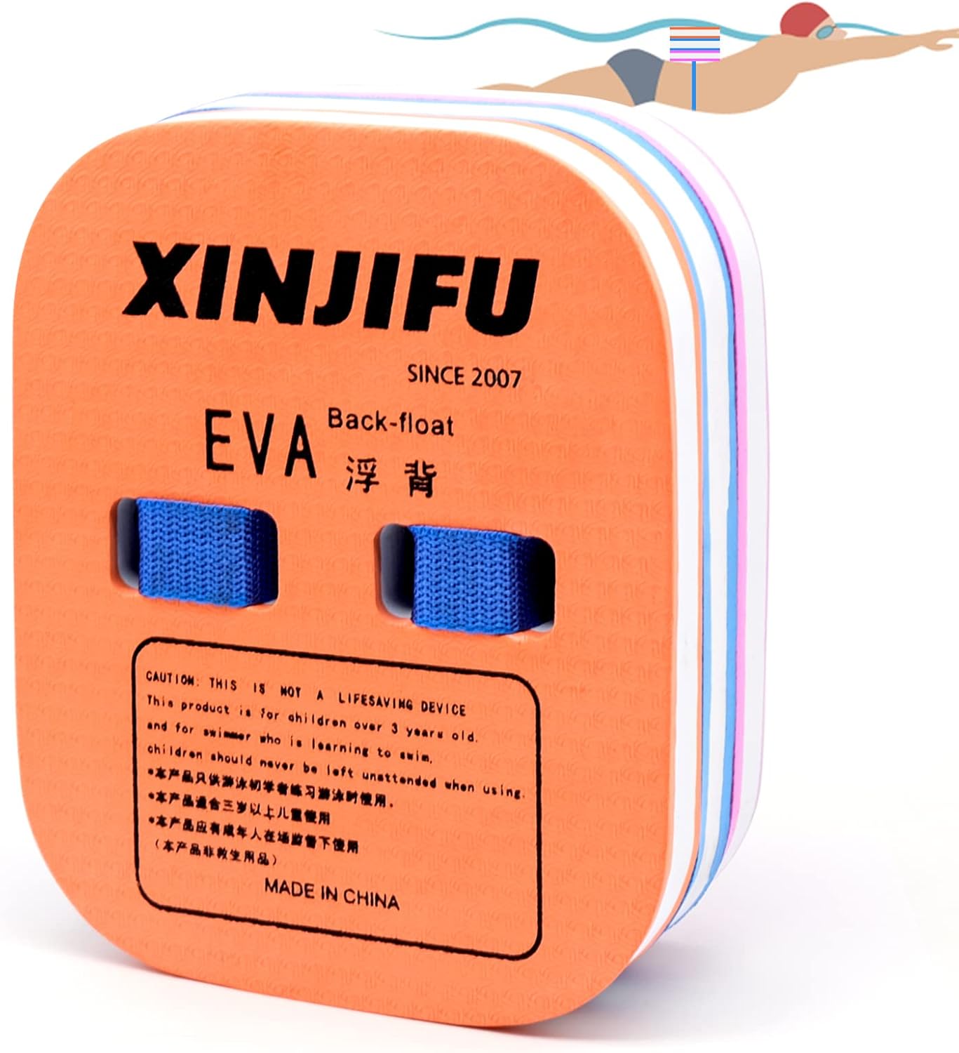 Amazon.com : Kids Back Float for Swimming, Safety Adjustable 3 Layers ...