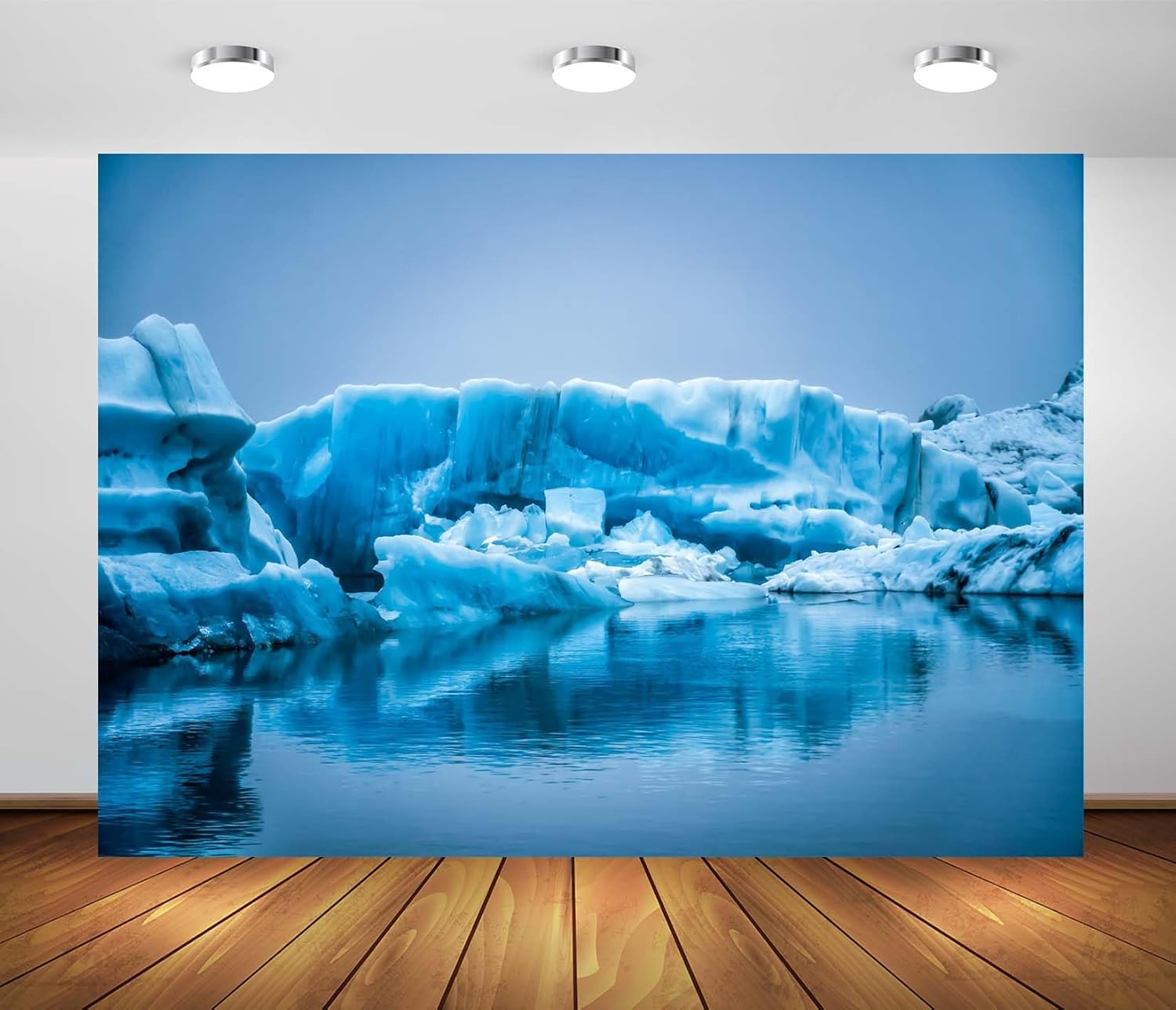 Amazon.com : BELECO 10x8ft Fabric Antarctic Iceberg Backdrop Polar ...