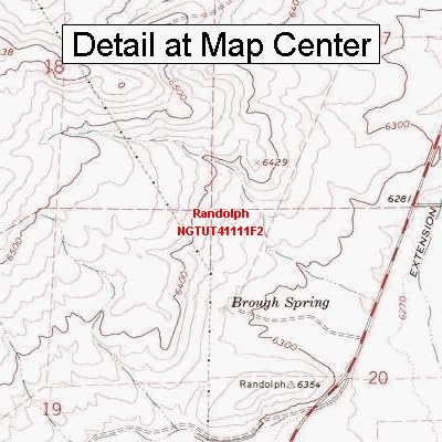 Amazon.com : USGS Topographic Quadrangle Map - Randolph, Utah (Folded ...