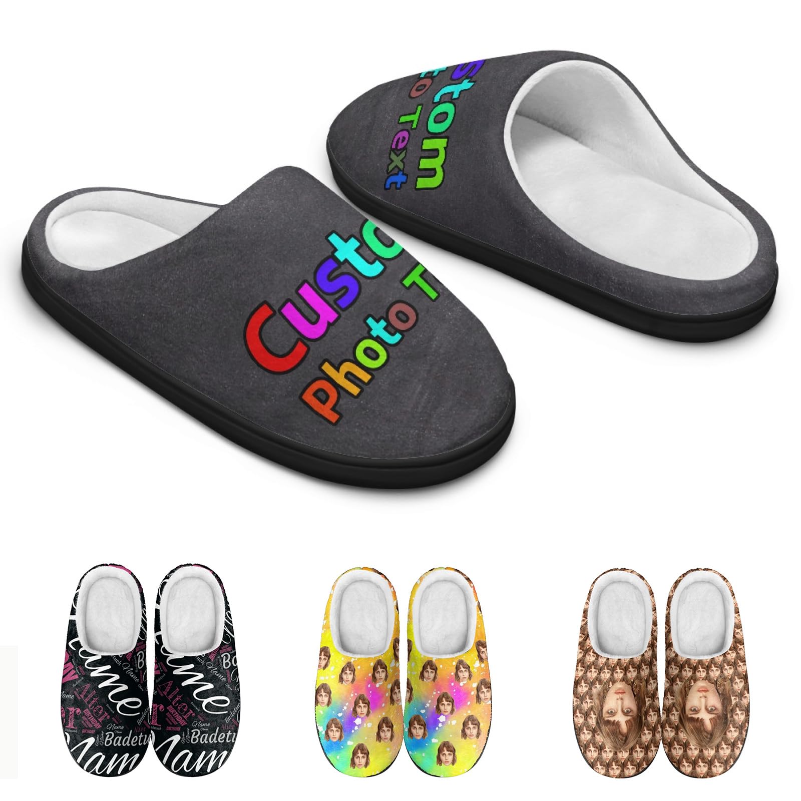 HAOANGZHE Custom Slippers, Custom Slippers With Face Photo ...