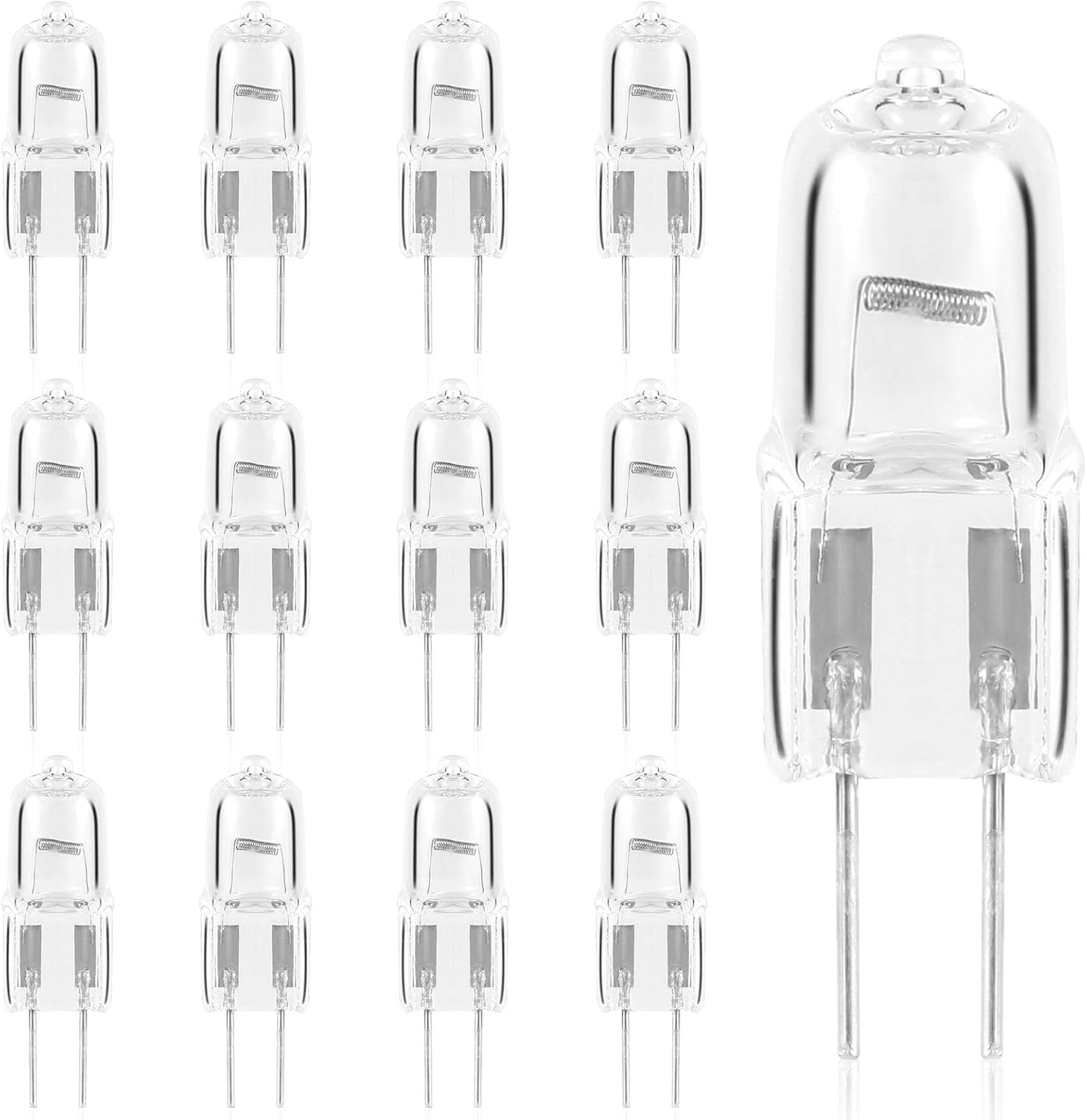 12pcs G4 Halogen Bulb, Small Oven Type G4 Light Bulbs 2 Pin Replacement with Bi-Pin Dimmable Led ...