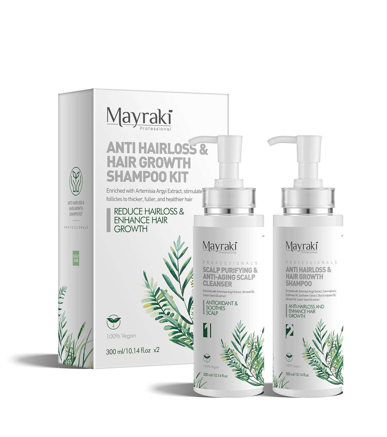 Amazon.com: Mayraki Anti Hair Loss & Volumizing Shampoo Kit for Color ...
