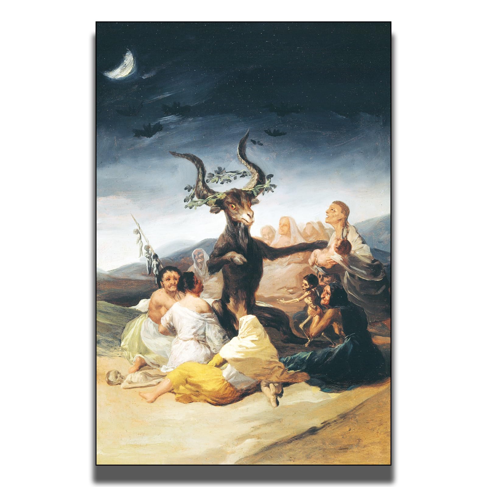Amazon.com: OKRA Francisco Goya Wall Art - Witches' Sabbath Painting ...