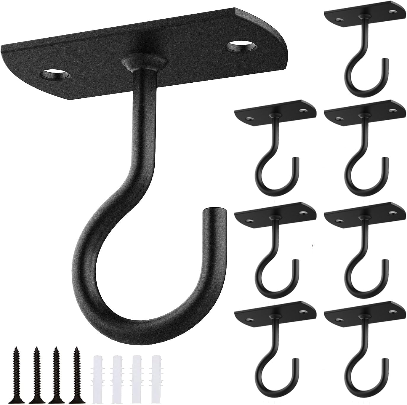 Amazon.com: Vindar 3 Packs Wall Mount Ceiling Hooks Sturdy Metal Plant ...