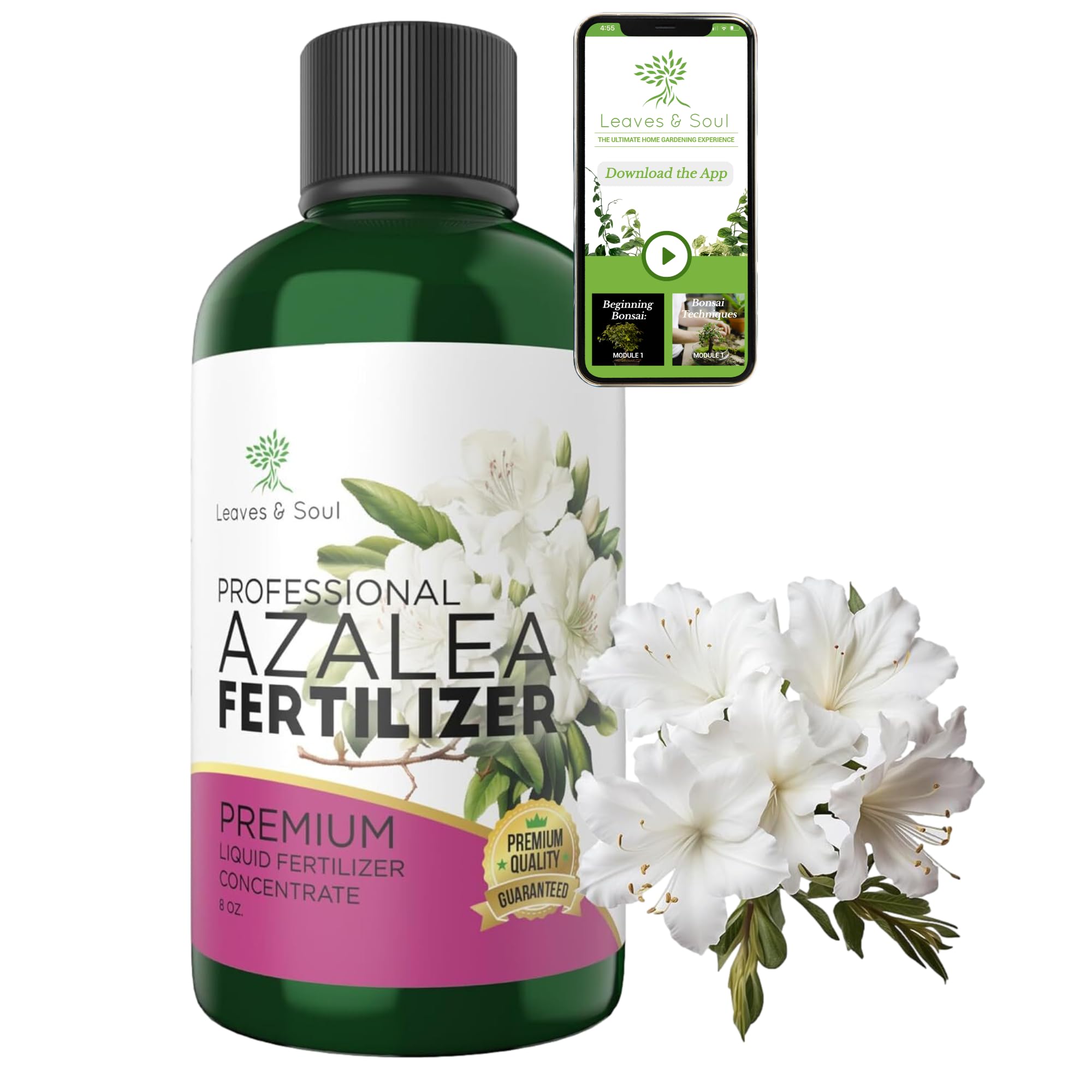 Amazon.com : Leaves and Soul Azalea Professional Liquid Fertilizer ...