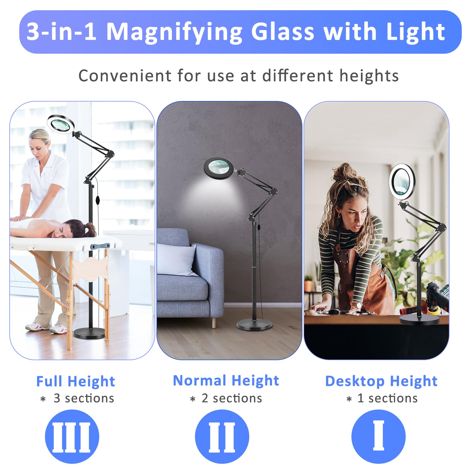 Standing Magnifying Glass Floor Professional Manufacturer Cosmetic