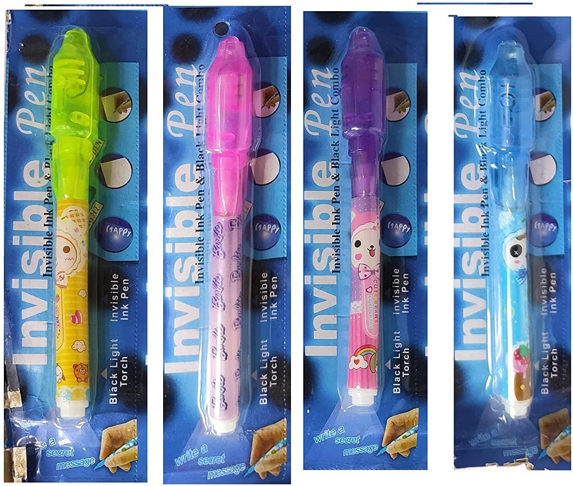 kidivo Invisible Ink Magic Pen with UV-Light for Kids | Birthday Return ...