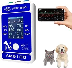 Digital Veterinary Monitor for Dog Cat Pets, 6 Parameters Animal ...