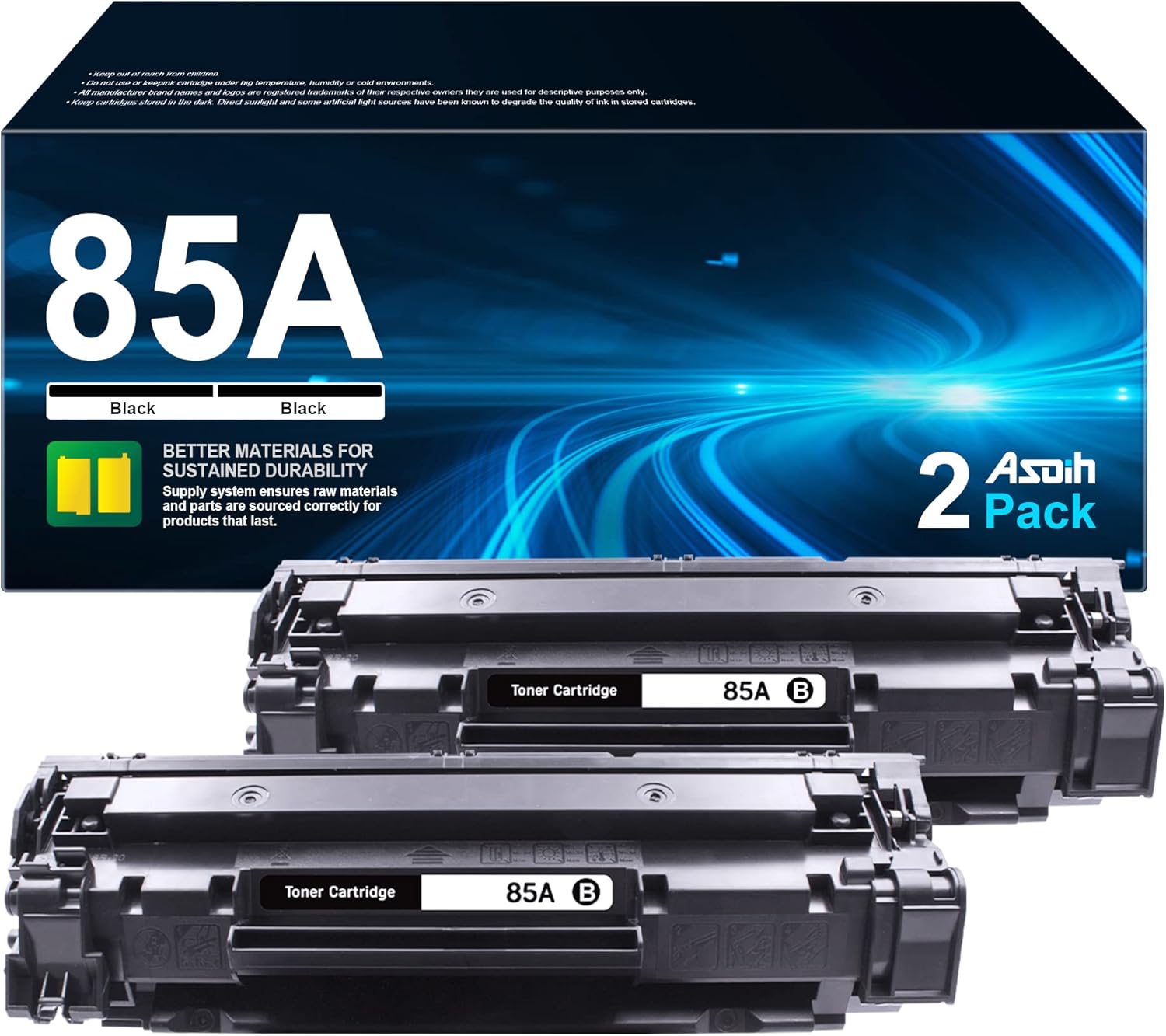 Amazon.com: Asoih 85A Black Toner Cartridges | Work for HP Laserjet P1102w Ink Cartridge, Pro ...
