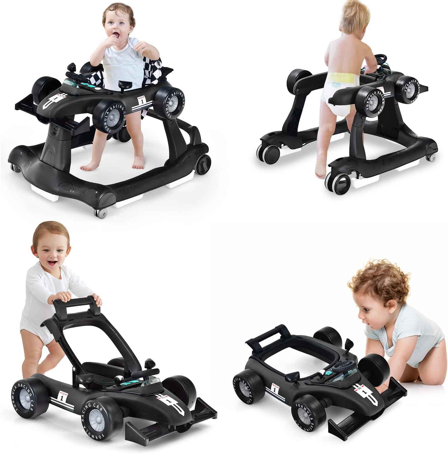 Amazon.com : CAM2-KIDS 4-in-1 Baby Walker, Foldable Activity Walker ...