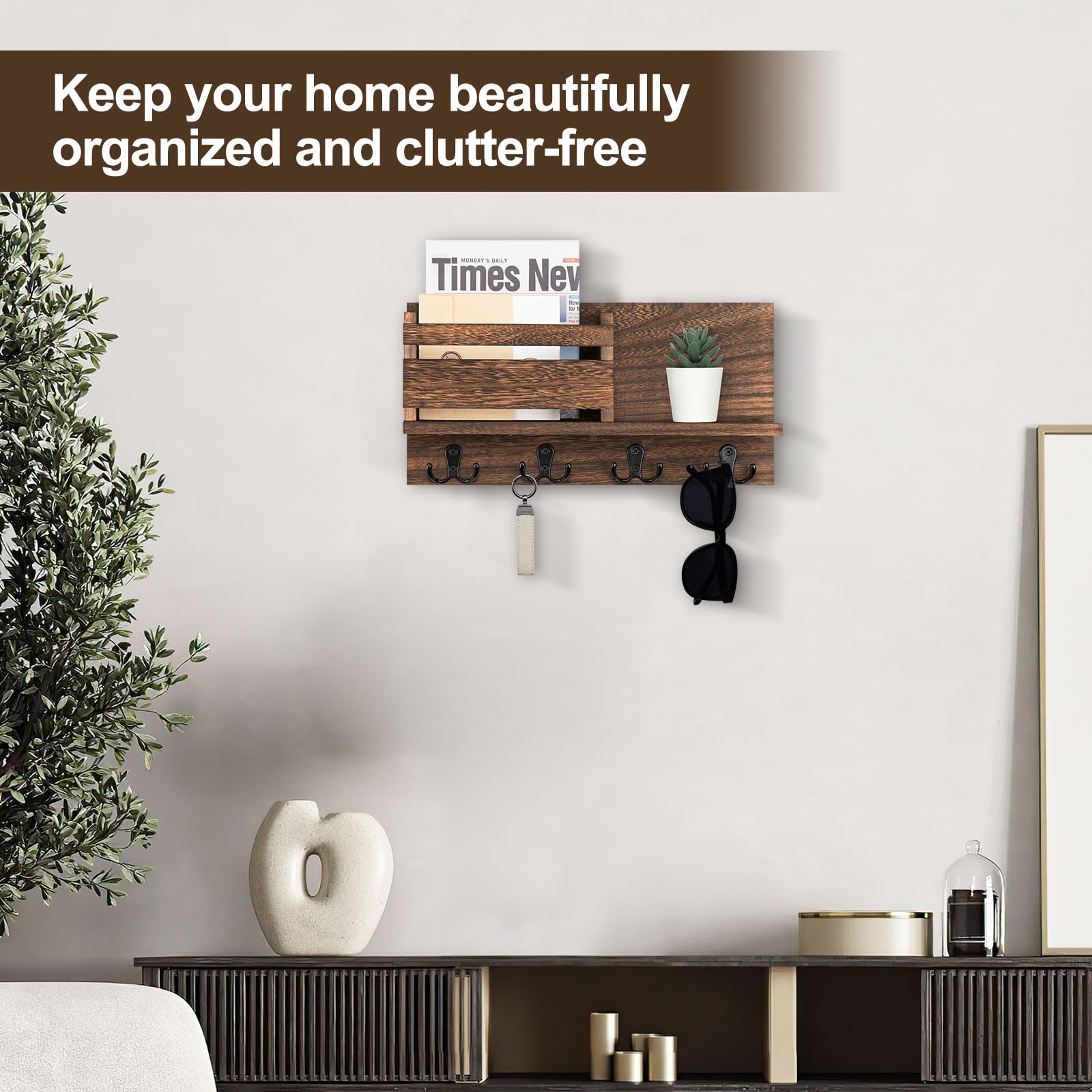 Mail Organizer Wall Mount For Kitchen