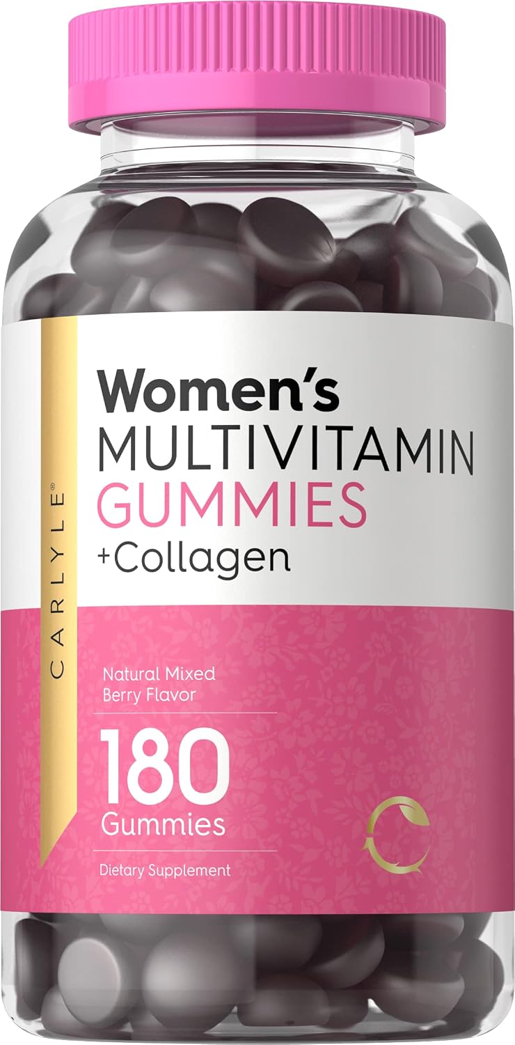 Amazon.com: Carlyle Multivitamin for Women | 180 Gummies | Mixed Berry ...