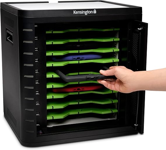 Kensington Charge and Sync Cabinet, Ultra-Secure Multiple Tablet ...