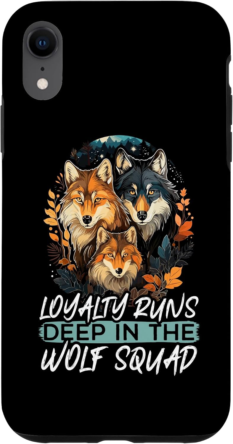 Amazon.com: iPhone XR Wolf Lover Wolf Pack Wolfgang Wildlife Animal ...