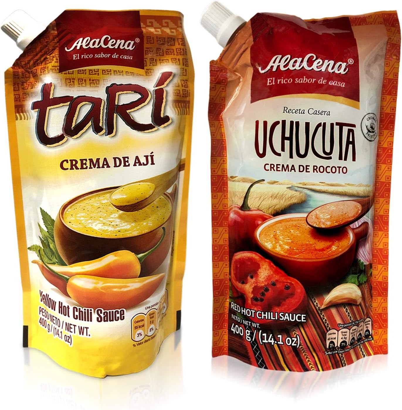 Alacena Crema de Ají Tari & Crema de Rocoto Uchucuta Combo pack 400 G ...