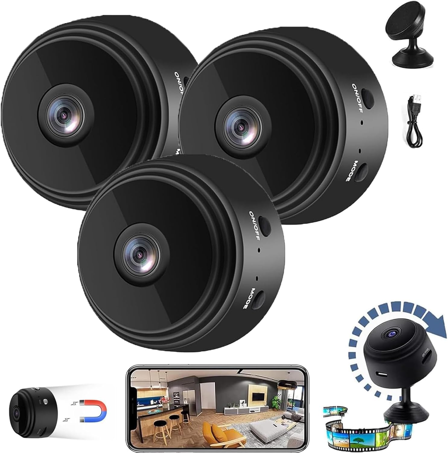 Amazon.com: Camtrix Magnetic Mini Security Camera, 2024New Camtrix ...