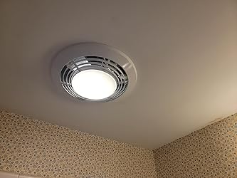 Broan-NuTone 9093WH Exhaust Fan, Heater, and Light Combo, Bathroom ...