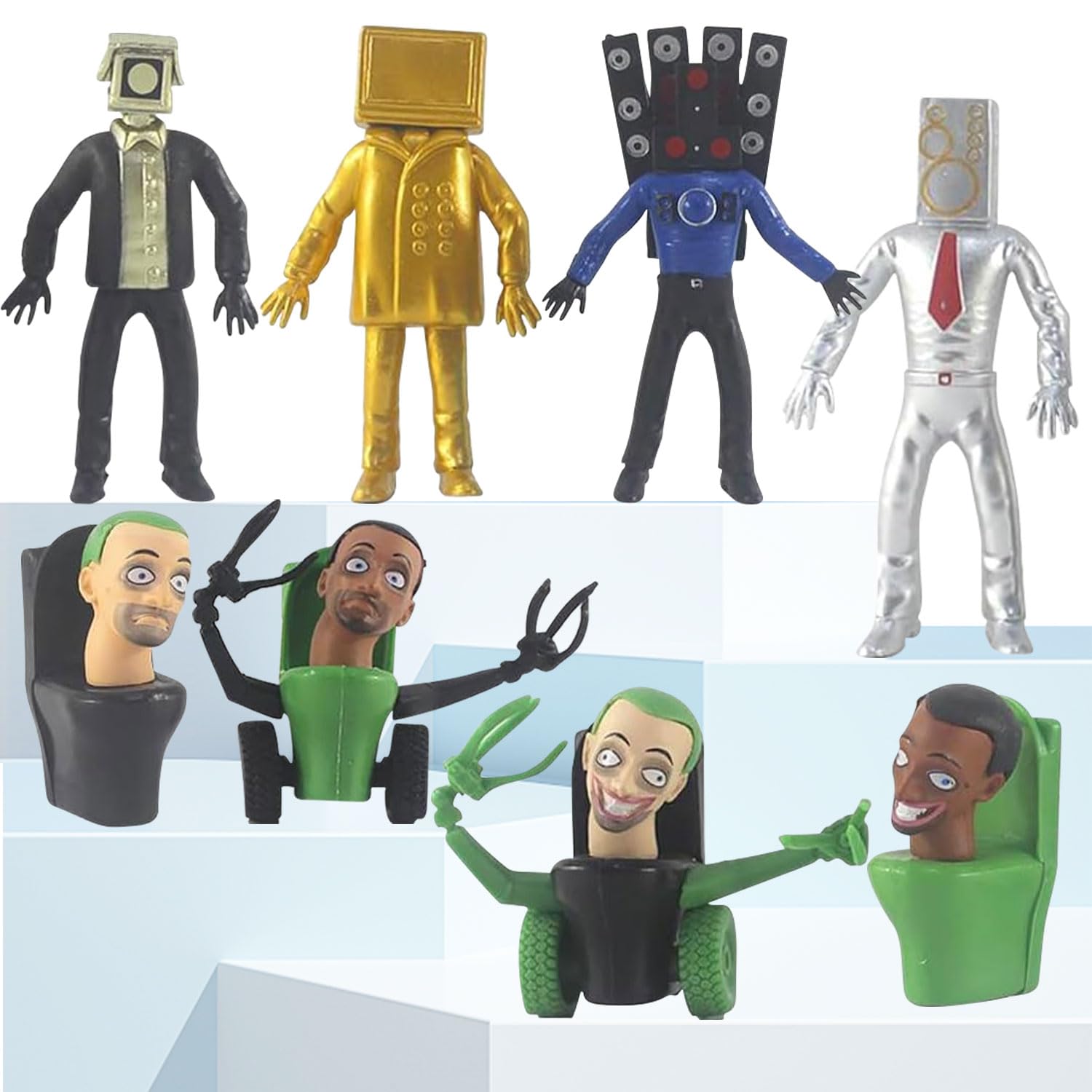 Buy Skibidi Toilet Figure, 8 Pcs Cameraman Skibidi Toilet Figure ...