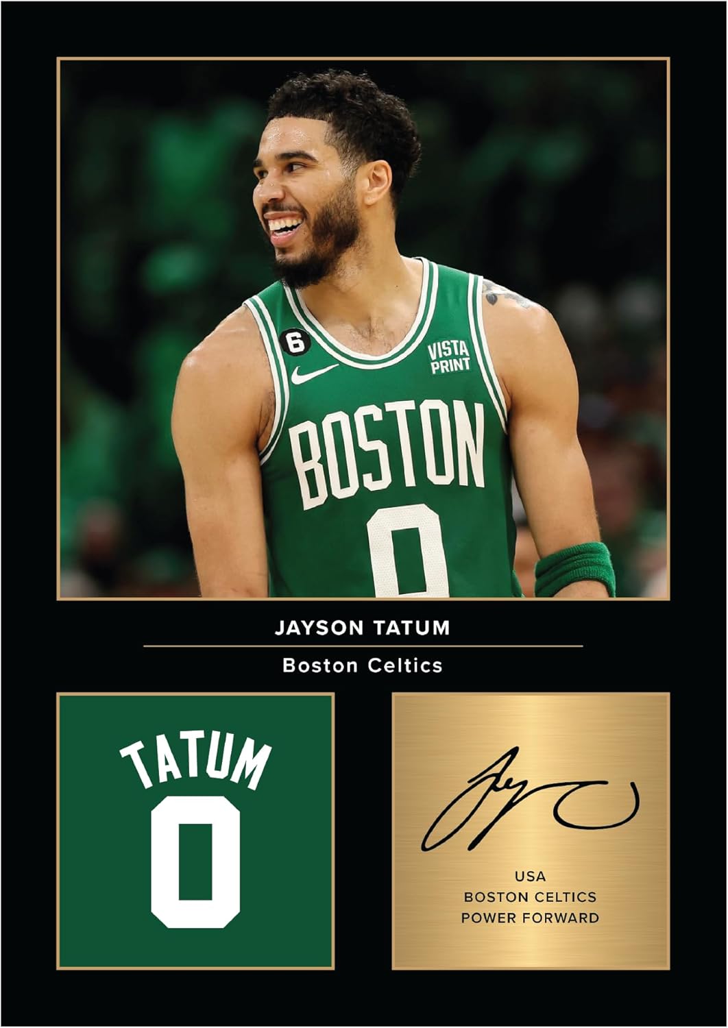 Amazon.com: Icons Wall Art Jayson Tatum Signed A4 Printed Photo Picture ...