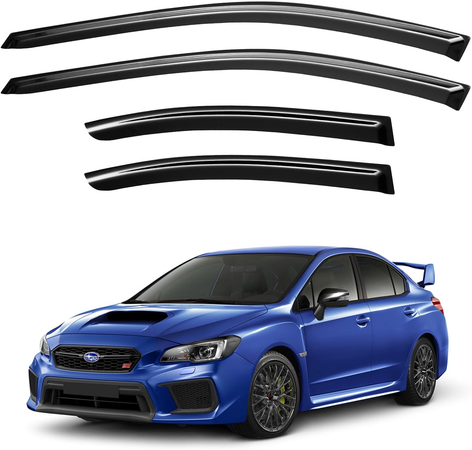 Amazon.com: YQAUTEC Window Visors Rain Guards Shield Compatible with ...