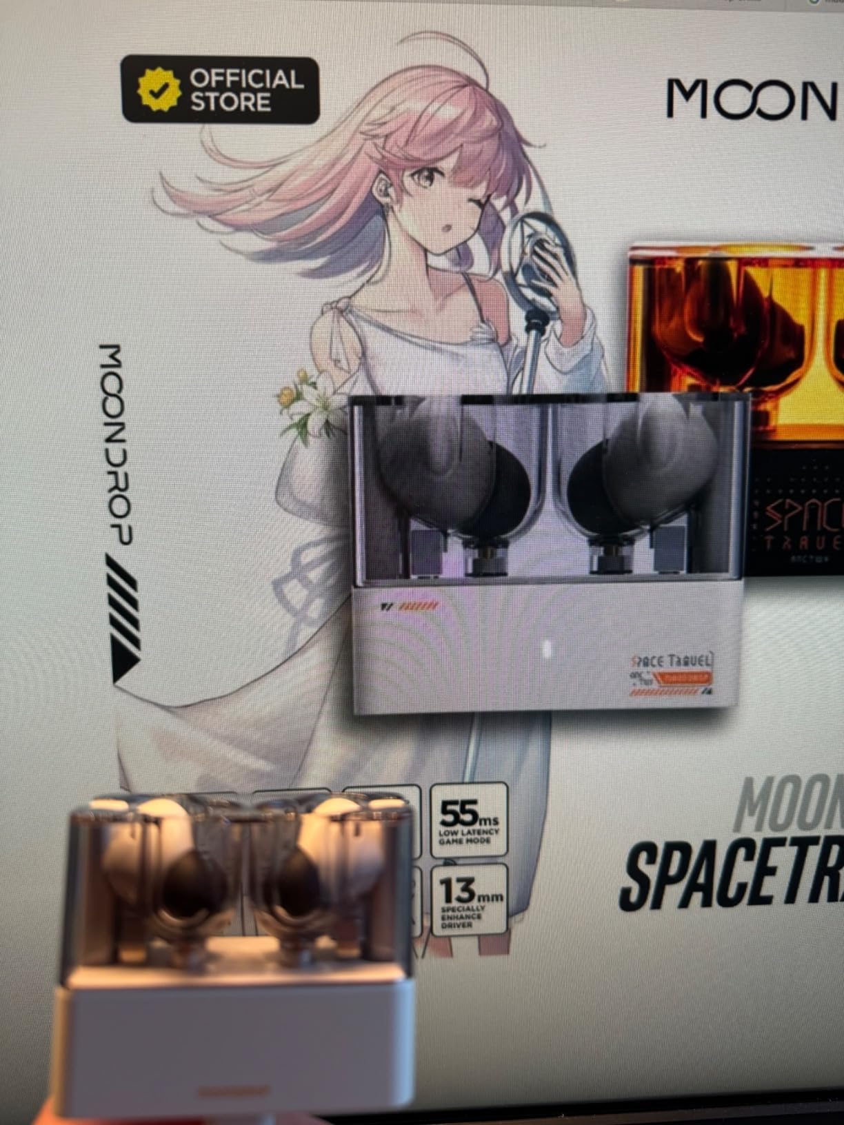 Moondrop Space Travel TWS Earphone Bluetooth 5.3 Noise Canceling True ...